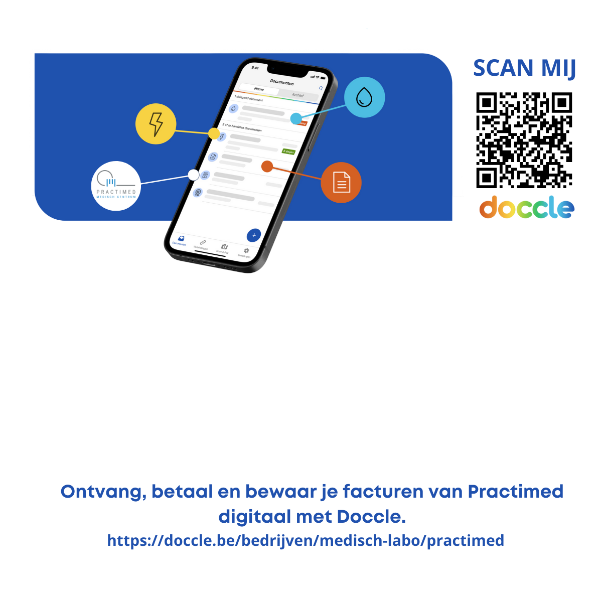 Ontvang je facturen digitaal via Doccle - Practimed